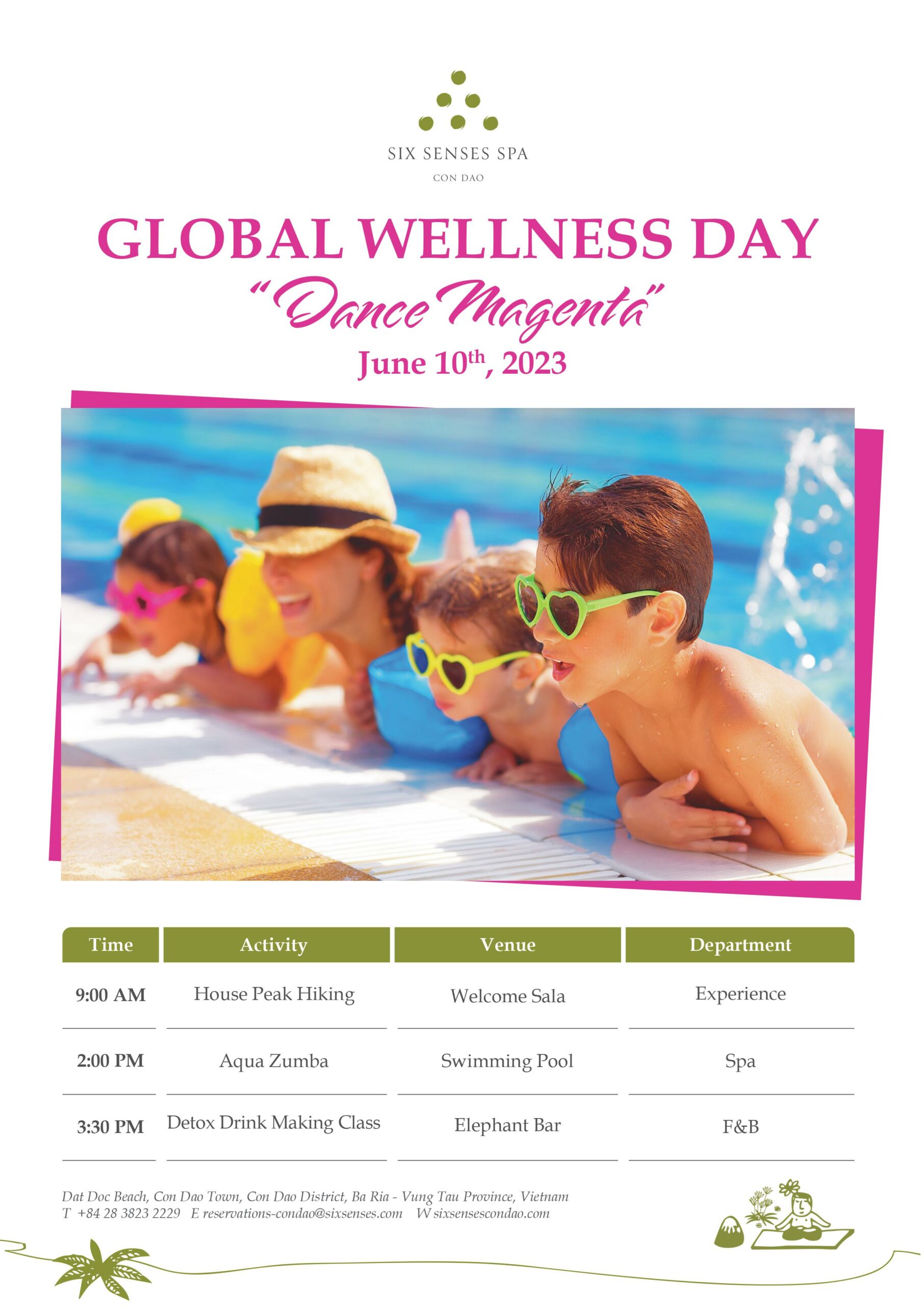 #DanceMagenta - Global Wellness Day Celebrated at Six Senses Con Dao